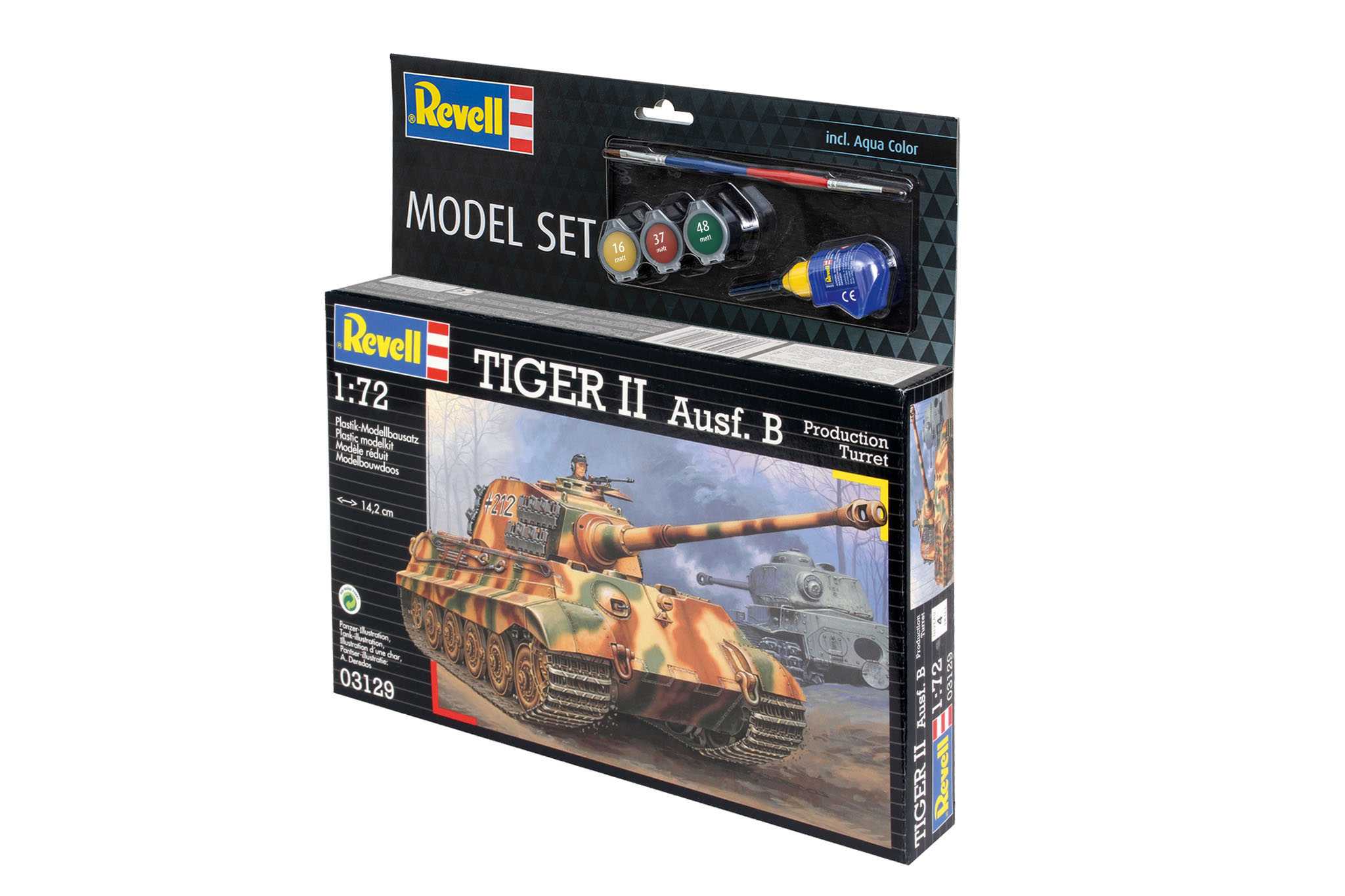 Revell 1:72 Tiger II Ausf.B (Model Set) 463129